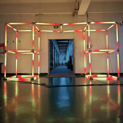 China IP65 LED Pixel Cube DMX 3D Tube LED Tunnel Tube Light RGB Stage Lighting for sale