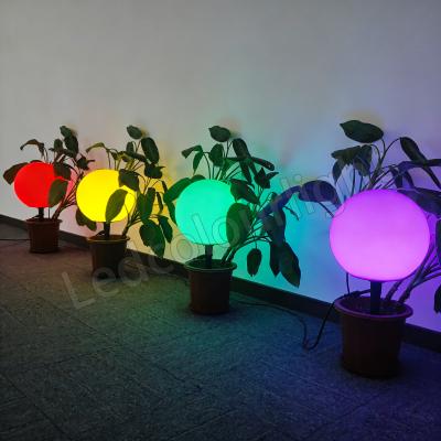 China DC24V Waterproof Lighting DMX RGB LED Sphere Lights For Garden Grass Decoration for sale