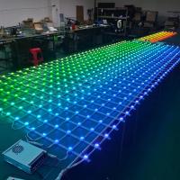Quality P100 Square Flexible LED Pixel Mesh Curtain Facade Video Wall Screen for Stage for sale