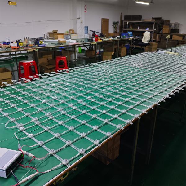 Quality P100 Square Flexible LED Pixel Mesh Curtain Facade Video Wall Screen for Stage for sale