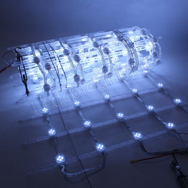 Quality P100 Square Flexible LED Pixel Mesh Curtain Facade Video Wall Screen for Stage for sale