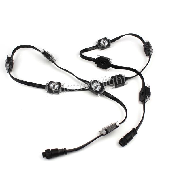 Quality IP66 Outdoor Building LED Pixel String Lights 30x40mm DC24V RGB Point Light for sale