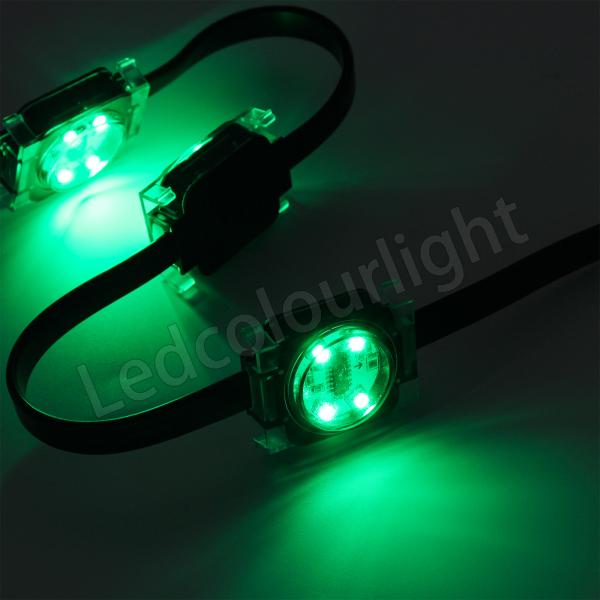 Quality IP66 Outdoor Building LED Pixel String Lights 30x40mm DC24V RGB Point Light for sale