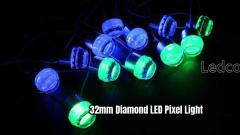 DC12V SPI RGB 32mm Diamond LED Pixel Light