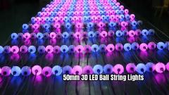 50mm 3D LED Ball String Lights