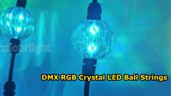 Sparkling Faceted Crystal 3D LED Ball Strings