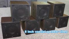 ultra mini 5 inch square speaker video