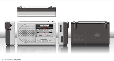 Cina Design classico Radio portatile FM AM Full Band 2 canali facile da gestire in vendita
