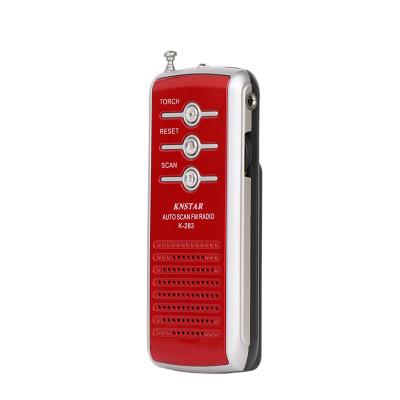 Cina Compatto e portatile FM Radio altoparlante con auricolare stereo personalizzato per regalo in vendita