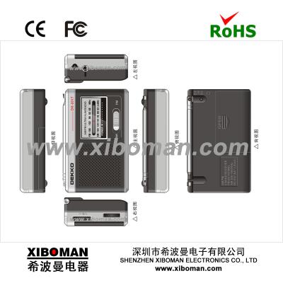 Cina Radio AM FM Pocket Silver La soluzione portatile perfetta per la tua musica e le notizie preferite in vendita