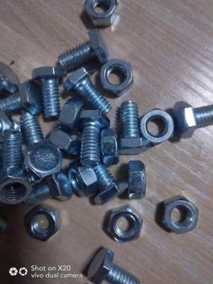 China Mild Steel Hex Bolt And Nuts BSW Natural Finish Fastener Nut Bolt for sale