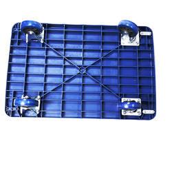 China PVC300 Folding Hand Carts Trolley Handling Flatbed Folding Cart Plastic Platform Trolly for sale