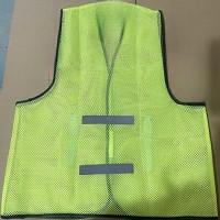 Cina giubbotto riflettente (maglia) verde Guardie di sicurezza Peso unitario 40g Imballaggio 200 pezzi/ctn in vendita