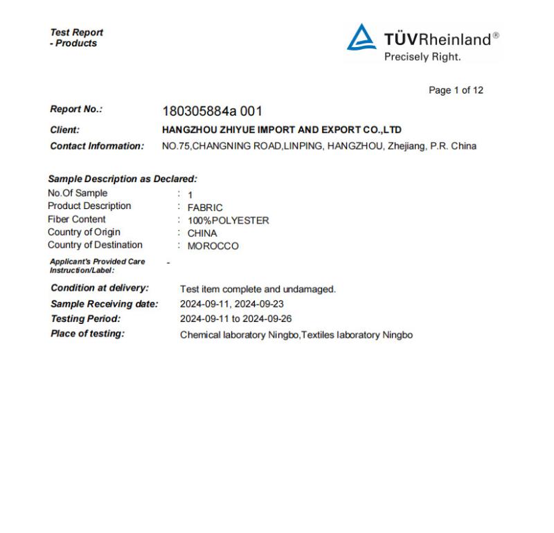ISO 1833-12020 - Hangzhou Zhiyue Import And Export Co., Ltd.