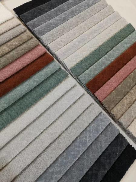 Quality Fashion Customizable Jacquard Upholstery Fabric Soft Knitted Fabric Sofa Fabric for sale