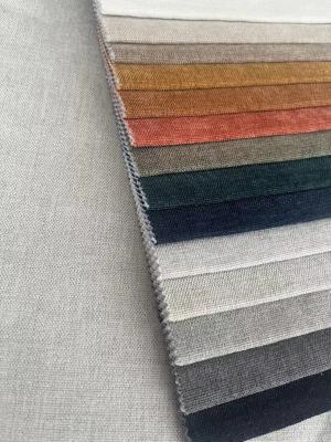 China Sofa Custom Polyester Linnen Stof Linnen Jacquard Stof Dubbel Gezicht Te koop