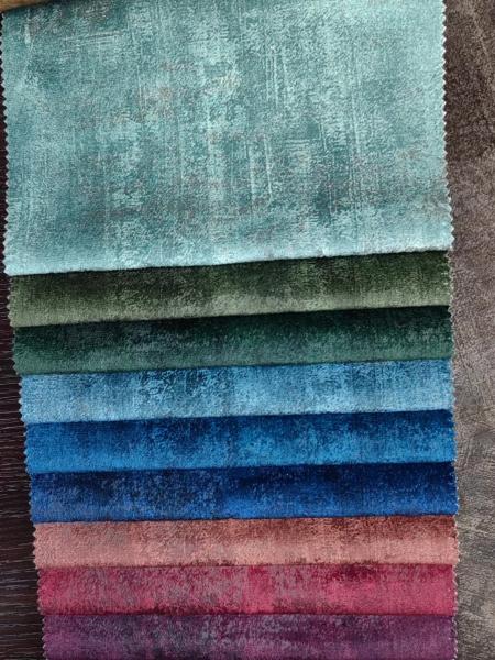 Quality Printed Holland Velvet Fabric Glue Embossed Fabric Customizable 100% Polyester for sale