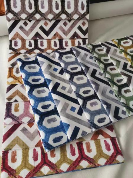 Quality 100% Polyester Digital Print Fabric Rainbow Dubai Fabric For Sofa for sale