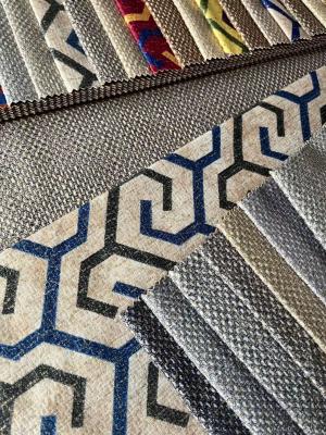 Cina Tessuto stampato in velluto di poliestere 100% Broccato Jacquard per divano in vendita