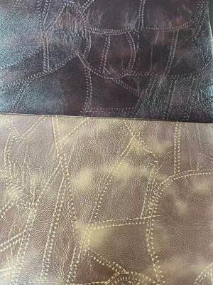 China Embossed Pvc Coated Polyester Fabric Waterproof Faux Recyclable for sale