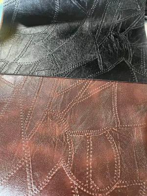 China Embossed Pvc Coated Polyester Fabric Waterproof Faux Recyclable for sale