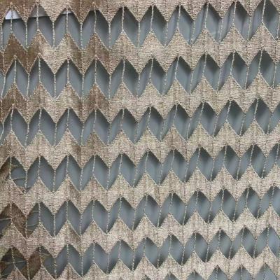 中国 100% ポリエステルレースカーテン生地 2.8M ジャカード高級カーテン生地 販売のため