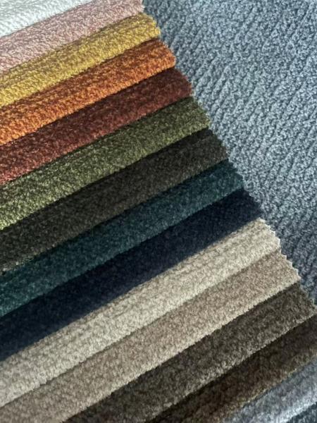 Quality 100% Polyester Jacquard Velvet Sofa Fabric 142CM Wide for sale
