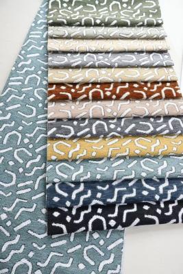 중국 고품질 플레인 자카드 이중 혼방 직조 샹닐 & 부클 소파 & 커튼 장식 가구 직물 홈 텍스타일 판매용