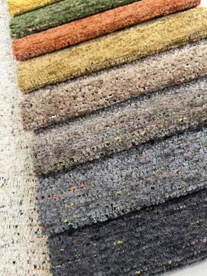 중국 340GSM 100% 폴리에스터 직조 샹닐 소파 원단, 럭셔리 가구용 142CM 폭 판매용