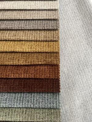 China 100%polyester 350gsm knitted velvet sofa fabric for sale