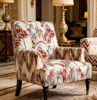 China Tropical Leaf AB Pattern Jacquard Velvet For Sofa for sale