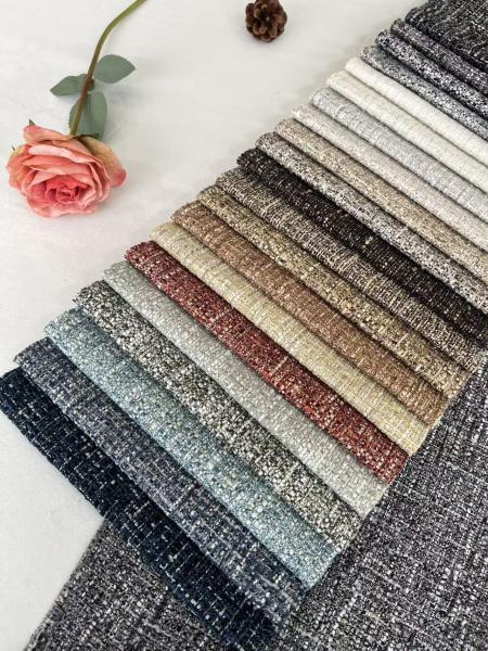 Quality 390GSM woven line looks sofa fabric for home decoration for sale