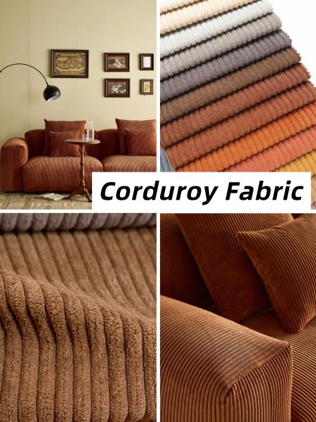 Quality Fine-Wale Corduroy Fabric For Upholstery for sale