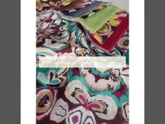 LIXIANG New Designer rainbow Floral Dubai Printed Wholesale  Fabric for Sofa
