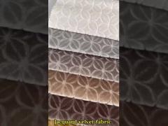 100%PL Jacquard Velvet Fabric For Sofa Velvet Fabric For Home Decoration