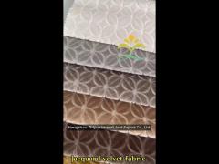 100% PL Jacquard Samtstoff mit Druck für Heimdekoration