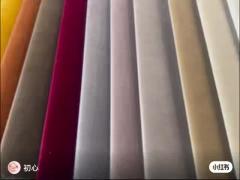 Plain velvet sofa fabric for home decoration
