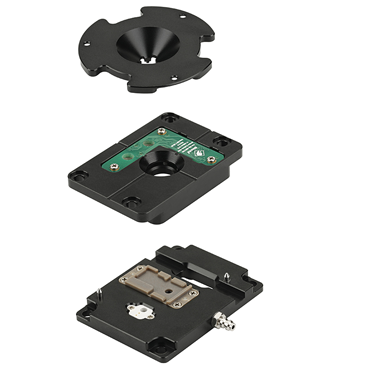 Manual camera module test socket alternative view