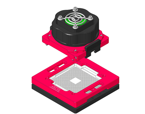 High-temperature test socket