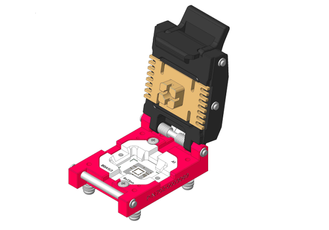 Test socket close-up
