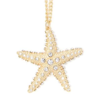 China Silver Fashion Jewelry Pendants Gold Plating Crystal Custom Star Pendant for sale