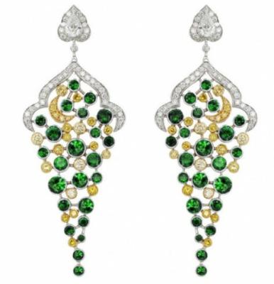China Bridesmaid Sterling silver Stylish Earrings Inverted Triangle Zircon Drop Earrings for sale