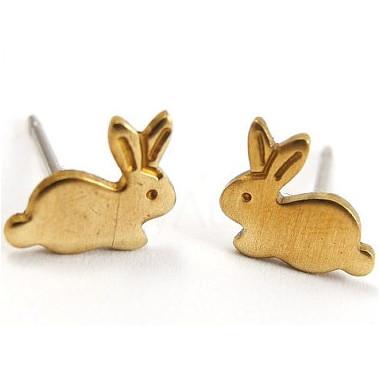 China Party Gold Plated Stylish Earrings Cute Animal Style Stud Earrings Design for sale