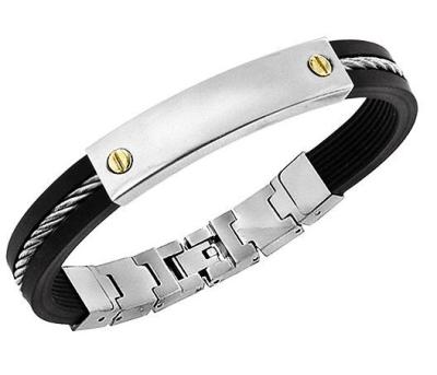 China Black Cremation Urn  Jewelry Keepsake Bracelet Stainless And Leather for sale