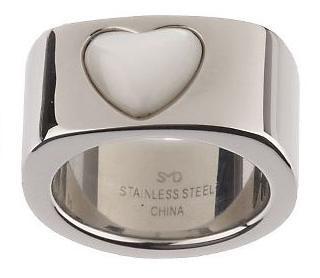 China Heart Cremation Jewelry Rings With Stianless Steel Chunky Jewelry for sale