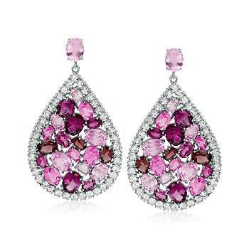 China Girls Chandelier Brazil Stylish Earrings Brass Base Colored Glass Earring for sale