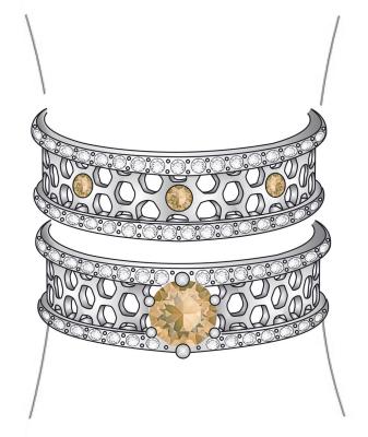China Rhodium Plated Wide Band Wedding Rings With CMA / CNAS / ILAC - MRA for sale