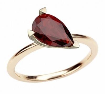 China Circular Ring Band Drop Shaped Stone Simple Fashion Jewelry Girl Rings for sale