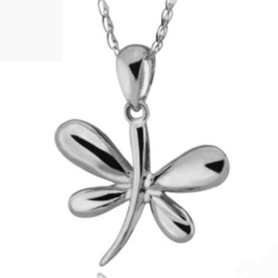 China Solid Silver Fashion High Polished Dragonfly Pendants Jewelry for sale
