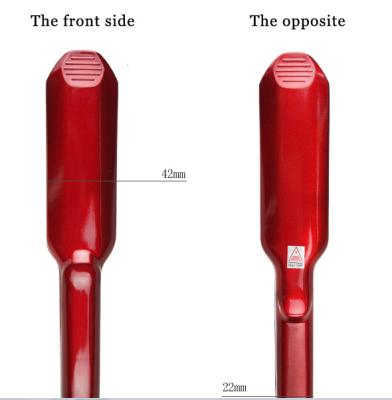 China Hot sale PC China professional salon use Flat Iron Vibration Titanium Hair Straightener with black color for sale